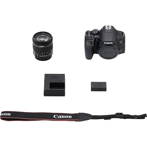 Canon EOS Rebel T8i DSLR Camera with 18-55mm Lens Bundle + 420-800mm MF Zoom Lens + 2X 32GB Sandisk Memory + Accessory Bundle Including Auxiliary Lenses, Tripod, Camera case & More (Renewed)