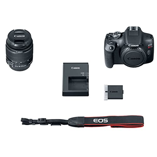 Canon EOS Rebel T7 DSLR Camera with 18-55mm Lens + 128GB Memory + Case + Filters + Tripod + 3 Piece Filter Kit + More (24pc Bundle)