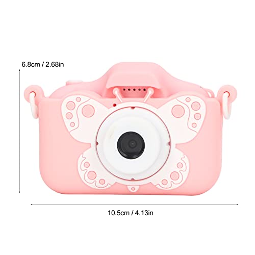 Kids Camera, Mini Cute Portable High Definition Kids Camera 20MP Pink Cartoon Style Video Recording Easy Operation Child Camera for Photo Game Outdoor