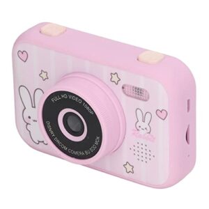 kids digital camera, cute portable high definition kids digital camera with usb charge dual lens 40mp mp3 player eyeshield big screen pink digital camera for travelling