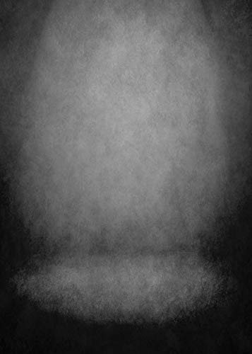 Black Abstract Portrait Backdrop Black Gray Solid Color Photography Background Adult Professional Portrait Studio Booth Props 5x7FT