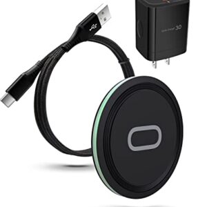 15W Wireless Charger Kits, Phone Charging Pad, iPhone Cordless Charging Station with Wall Plug for iPhone 14 13 Pro Max 12 11 Se X Xr Xs 8 Plus, Samsung Galaxy S23 S22 Ultra S21 S20 Android Cargador