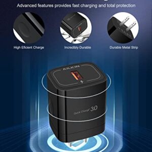 15W Wireless Charger Kits, Phone Charging Pad, iPhone Cordless Charging Station with Wall Plug for iPhone 14 13 Pro Max 12 11 Se X Xr Xs 8 Plus, Samsung Galaxy S23 S22 Ultra S21 S20 Android Cargador