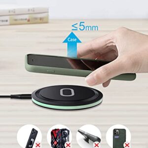 15W Wireless Charger Kits, Phone Charging Pad, iPhone Cordless Charging Station with Wall Plug for iPhone 14 13 Pro Max 12 11 Se X Xr Xs 8 Plus, Samsung Galaxy S23 S22 Ultra S21 S20 Android Cargador