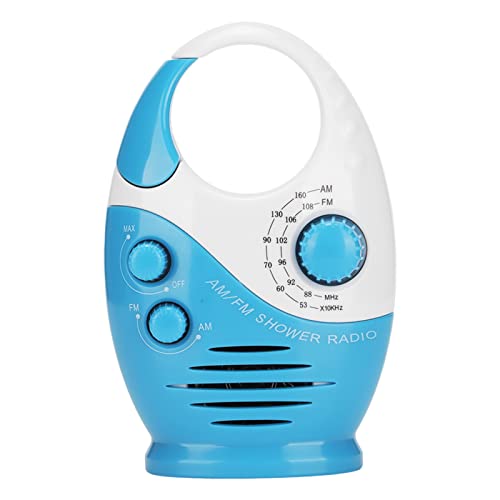 Portable AM/FM Digital Radio, Waterproof USB Rechargeable Multifunctional Shower Speaker Radios Player, Suitable for Home Office Outdoor Travel