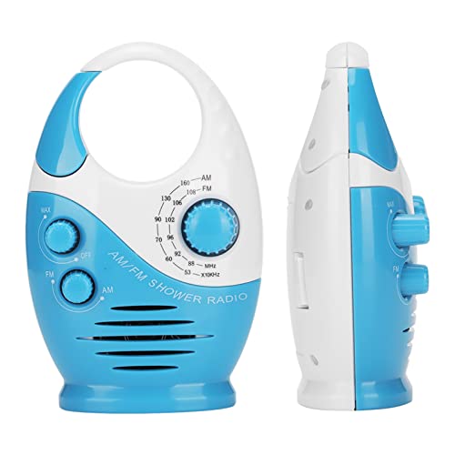 Portable AM/FM Digital Radio, Waterproof USB Rechargeable Multifunctional Shower Speaker Radios Player, Suitable for Home Office Outdoor Travel