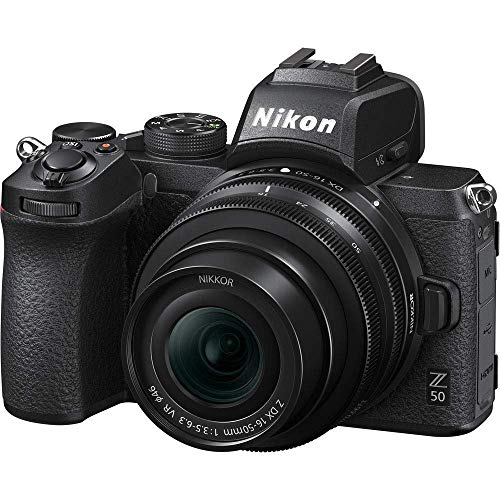 Nikon Z 50 Mirrorless Digital Camera with 16-50mm Lens (1633) + 50-250mm Lens + FTZ Mount Adapter + 2 x EN-EL25 Battery + 64GB Card + Case + Corel Photo Software + More (International Model) (Renewed)