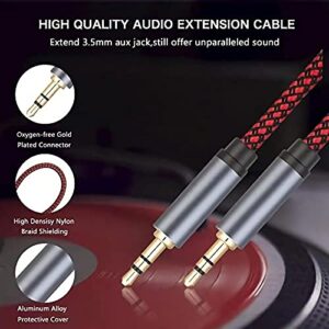 GESSEOR 3.5mm Audio Cable 30 FT Male to Male AUX Cord aux Cable,3.5mm to 3.5 mm Stereo Audio Cable 1/8 Shielded AUX Headphone Cable Extension Male to Male Auxillary Stereo Audio Cable Cord