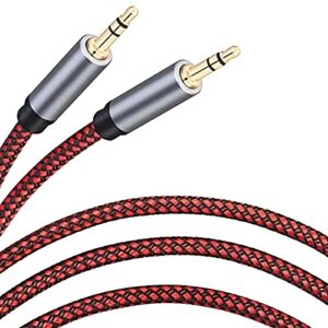 GESSEOR 3.5mm Audio Cable 30 FT Male to Male AUX Cord aux Cable,3.5mm to 3.5 mm Stereo Audio Cable 1/8 Shielded AUX Headphone Cable Extension Male to Male Auxillary Stereo Audio Cable Cord