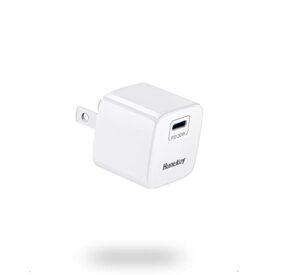 20w usb-c power adapter, huntkey 20 watt usb c charger block compatible for iphone 13/13 mini/13 pro/13 pro max/12/12 pro max/se/11, pixel, galaxy s20 s10 s9, ipad mini/pro