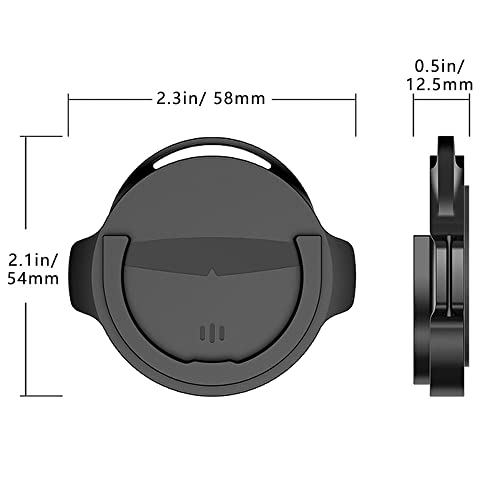 FadyDail 2 Pack Socket Phone Mount for Car Holder Silicone Grip with Phone Line Clip for Collapsible Socket User Used on Dashboard, Home, Office, Kitchen, Wall Compatible with iPhone Samsung (Black)