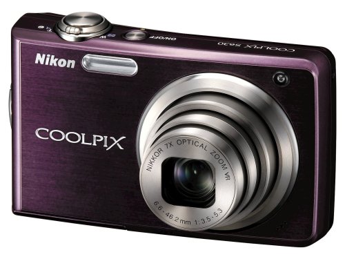 Nikon Coolpix S630 12MP Digital Camera with 7x Optical Vibration Reduction (VR) Zoom and 2.7 inch LCD (Royal Purple)