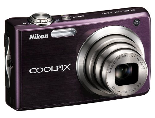 Nikon Coolpix S630 12MP Digital Camera with 7x Optical Vibration Reduction (VR) Zoom and 2.7 inch LCD (Royal Purple)