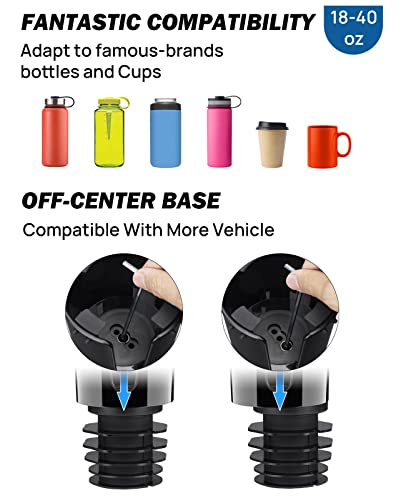 JOYTUTUS Cup Holder Phone Holder for car, Upgraded Universal Cell Phone Mount for Car, Large Car Cup Holder Expander, with Elastic Force Piece, Compatible with iPhone, Samsung & All Smartphones