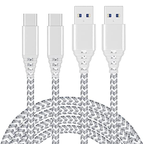 10FT 2Pack Long USB C Cable Charger Cord for LG K51 Q70 Velvet 5G K92 Wing 5G/Stylo 6 5 4 5X/V60 G8X G8 G7 V50 V40 V35 Thinq,Q7 Plus,Nokia X100 G300,T-Mobile REVVL V+ 5G/REVVL 5G,Fast Charge Charging