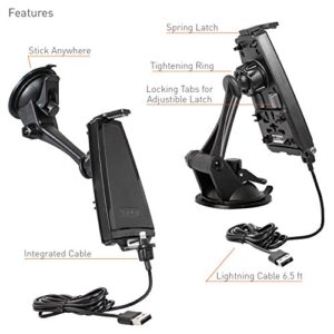 iBOLT.co iPro2 MFI Approved Car Dock / Desk Dock / Mount / Holder / for iPhone Xs / XS MAX / X / 8 / 8 Plus / 7 with Integrated 2 Meter Lightning Connector