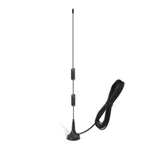 Bingfu 20-1300MHz Police Scanner Antenna Radio Scanner Magnetic Base Antenna HF VHF UHF Ham Radio BNC Male Antenna (2-Pack) Compatible with Uniden Bearcat Whistler Radio Shack Police Radio Scanner