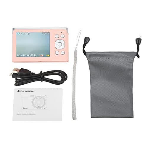 Digital Camera, Mini Digital Camera 14in Screw Interface 16X Zoom AF Autofocus with Storage Bag for Shooting (Pink)