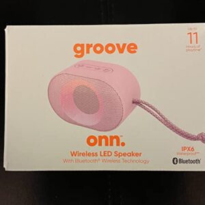 Onn Wireless LED Bluetooth Speaker (Purple)