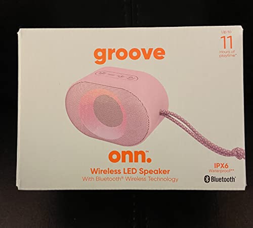 Onn Wireless LED Bluetooth Speaker (Purple)