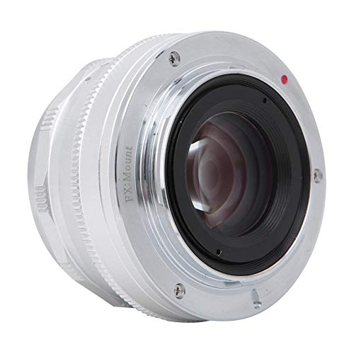 Camera Lens Portable Mirrorless Camera Lens 25mm F1.8 Multi-Layer Coating Mirrorless Camera Lens EF-M/EOSM Mount for Canon M2/M3/M5/M6/M10/M100/M50(Silver)