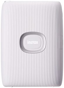 fujifilm instax mini link2 smartphone printer, clay white, ins mini link2 c white