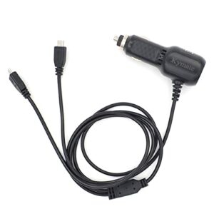 Talkabout Y-Cable Car Charging Adapter with Dual Micro-USB for Motorola Radios Travelling Car Charger T200 T400 T460 T470 T500 T600 T800 Walkie Talkie Chargers