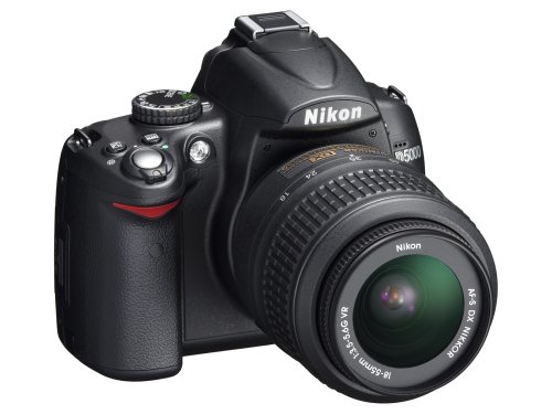 Nikon D5000 DSLR Camera with 18-55mm f/3.5-5.6G VR and 55-200mm f/4-5.6G VR Lenses (OLD MODEL)