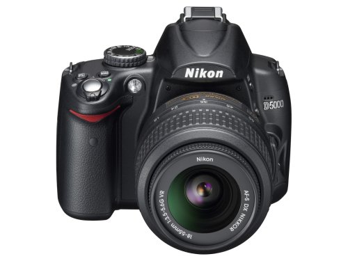 Nikon D5000 DSLR Camera with 18-55mm f/3.5-5.6G VR and 55-200mm f/4-5.6G VR Lenses (OLD MODEL)