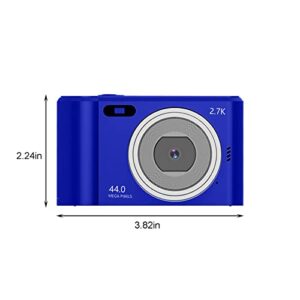 Student Digital Camera, New 44 Million 2.4 Inch High-Definition Child Student Card Camera, Portable Camera for Teens with 16X Digital Zoom, Anti-Shake Face Detection