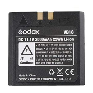 godox vb18 battery replacement,dc 11.1v 2000mah lithium battery pack for v860ii v850 v860c v860n speedlite flash