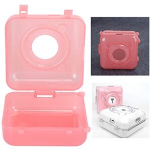 Naroote Wosune Printer Protective Case, Snaping‑onite Practical Durablefor Peripage(Pink)