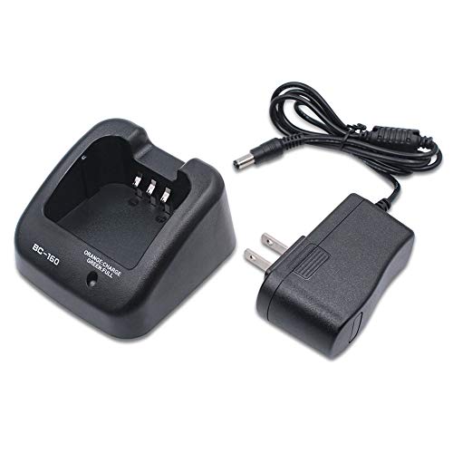 BC-160 Charger Compatible for ICOM Radio IC-A14 IC-F14 IC-F24 IC-F33GS IC-F33GT IC-F3011 IC-F4011 IC-F3161 IC-F4161 BP-232N BP-232H (NOT Fit for ICOM IC-A16 Radio)