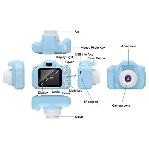 Children's Digital Camera - New 2.0 LCD Mini HD Camera 1080P Cute Sports Camera for Kids Ideal Birthday, for Boys Girls