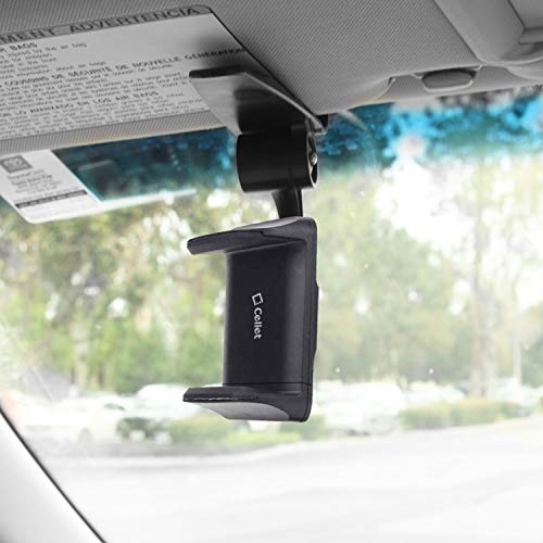 Sun Visor Phone Mount, Car Phone Holder for Car, Cradle Clip Compatible to Apple iPhone 14 Pro Max Plus 13 12 Samsung Z Flip Z Fold Note 20 10 9 Galaxy S22 LG, Motorola Google Pixel Smartphones