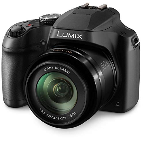 Panasonic Lumix DC-FZ80 Digital Point & Shoot Camera - Bundle with 16GB SDHC Card, Camera Bag, Cleaning Kit, Memory Wallet, Card Reader, Mac Software Package