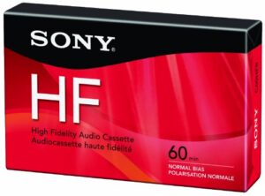 sony c60hfr single 60-minute type 1 audio cassette tape