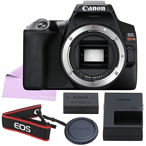 Canon EOS Rebel SL3 DSLR Camera (Body Only) Bundle + Microfiber Cloth -3453C001 (Renewed)