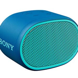 Sony SRS-XB01 Compact Portable Bluetooth Speaker: Loud Portable Party Speaker - Built in Mic for Phone Calls Bluetooth Speakers - Blue - SRS-XB01