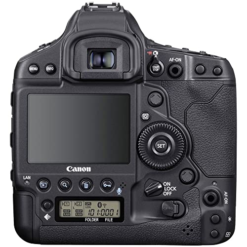 Canon EOS-1D X Mark III DSLR Camera (Body Only) (3829C002) + 4K Monitor + Canon EF 24-70mm Lens + 2 x 128GB CFexpress Card + Pro Mic + Pro Headphones + 3 x LP-E19 Battery + Case + More (Renewed)