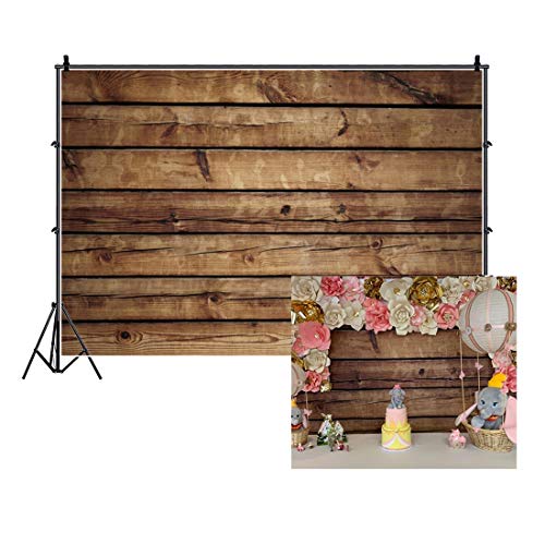 LFEEY 7x5ft Wood Backdrops for Photography Grunge Wood Vintage Worn Wooden Boards Background Seamless Backdrop Gray Wood Photo Backgrounds Wood Wall Wrinkle Free Photography Backdrops Photo Studio