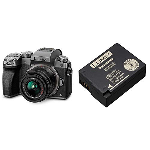 Panasonic Lumix G7KS 4K Mirrorless Camera, 16 Megapixel Digital Camera, 14-42 mm Lens Kit DMW-BLC12 Lithium-Ion Battery Pack