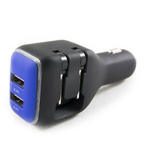 DualX Dual USB Charger for Car And Home by RapidX - Blue