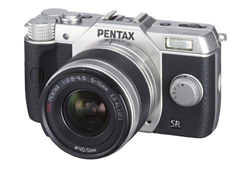 Pentax Q10 12.4MP with 02 zoom lens kit (Silver)