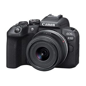 canon eos r10 mirrorless camera with rf-s 18-45mm lens kit