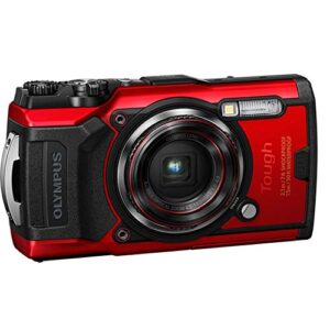 Olympus Tough TG-6 Digital Camera (Red) - with Premium Accessory LED Light Bundle