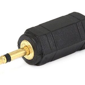 Monoprice 107121 2.5mm Mono Plug to 3.5mm Mono Jack Adaptor, Gold Plated & 107128 3.5mm Mono Plug to 3.5mm Stereo Jack Adaptor, Gold Plated