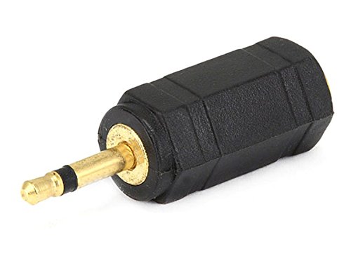 Monoprice 107121 2.5mm Mono Plug to 3.5mm Mono Jack Adaptor, Gold Plated & 107128 3.5mm Mono Plug to 3.5mm Stereo Jack Adaptor, Gold Plated