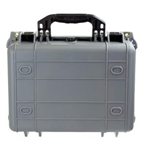 Eylar Standard 16" Gear, Equipment, Hard Camera Case Waterproof with Foam TSA Standards (Gray)