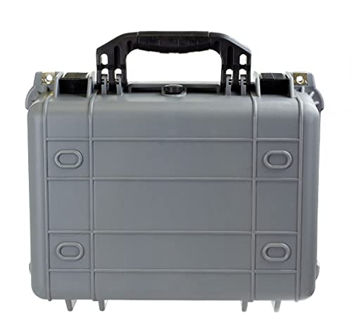 Eylar Standard 16" Gear, Equipment, Hard Camera Case Waterproof with Foam TSA Standards (Gray)